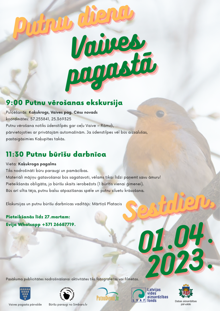 Putnu diena Vaives pagastā - Putnu dienas